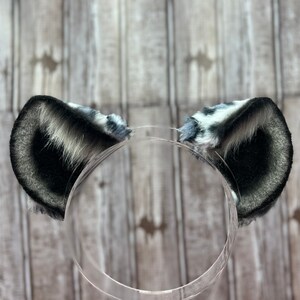 Snow Leopard Faux Fur Cat Ears: Gemstone Cosplay Headband - Etsy