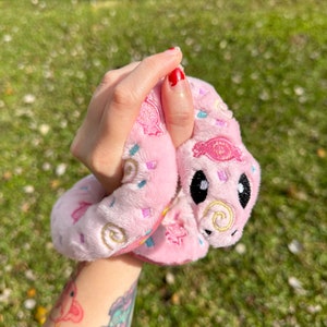 Kawaii Candy Snake Plush Handmade Sweet Treat Snake Plushie Soft Toy ...