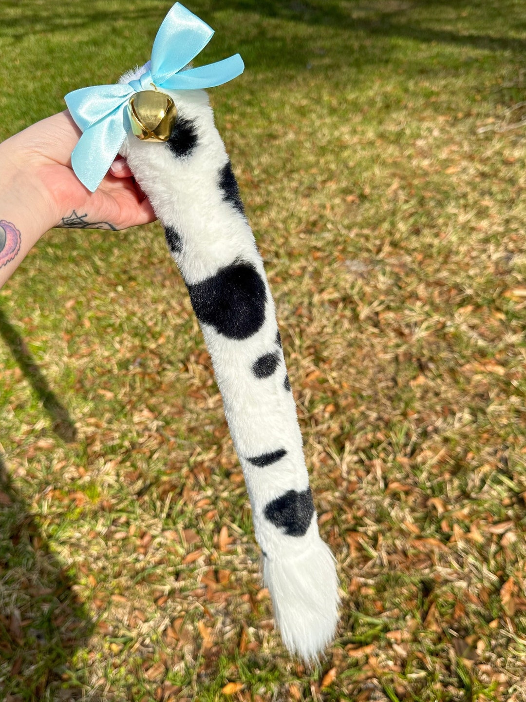 Fluffy Cow Cosplay Tail With Bow BUILD YOUR OWN Cosplay Cow Tail Faux ...