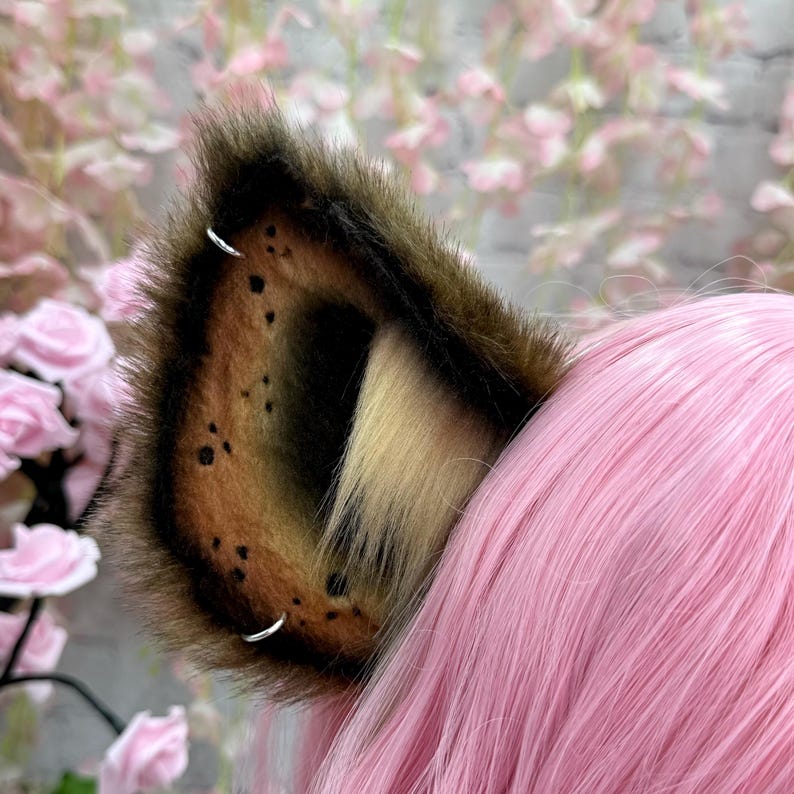 Realistic Hyena Ear Headband: Faux Fur Wild Dog Cosplay Costume Ears - Etsy