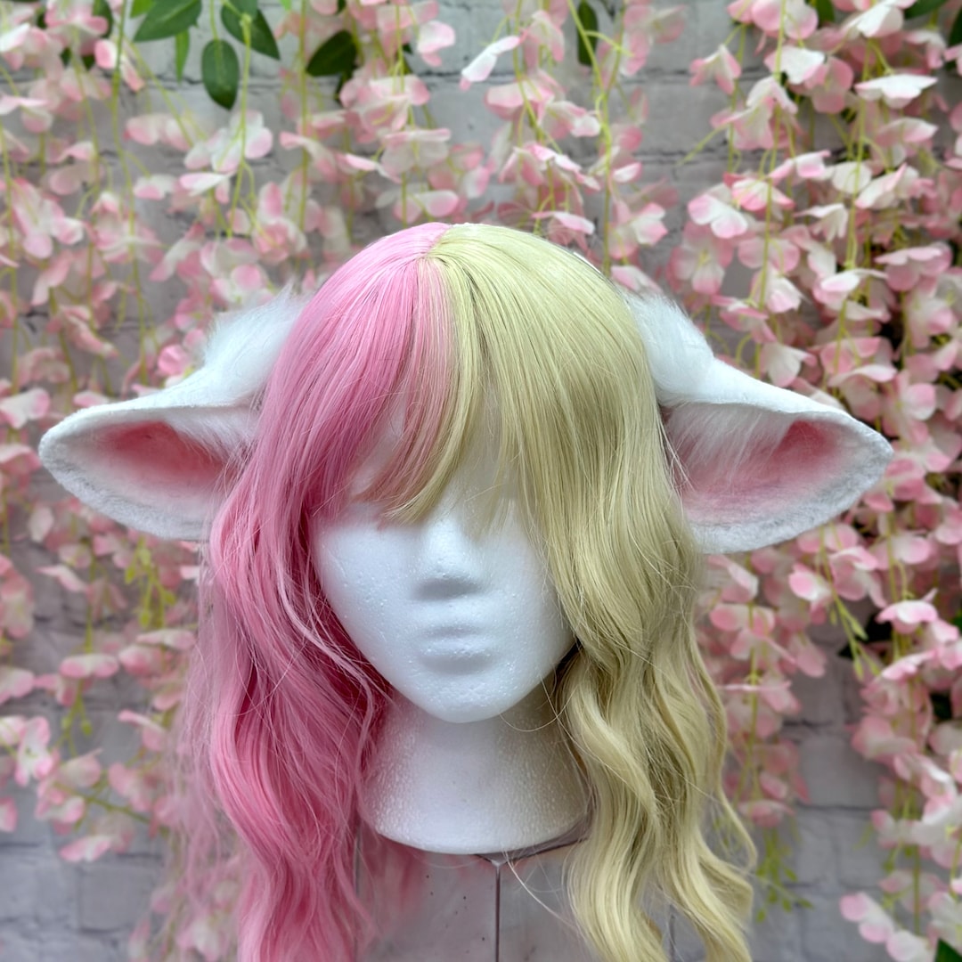 Premade White Sheep Ears Headband White Cow Ear Headband Goat Cosplay ...