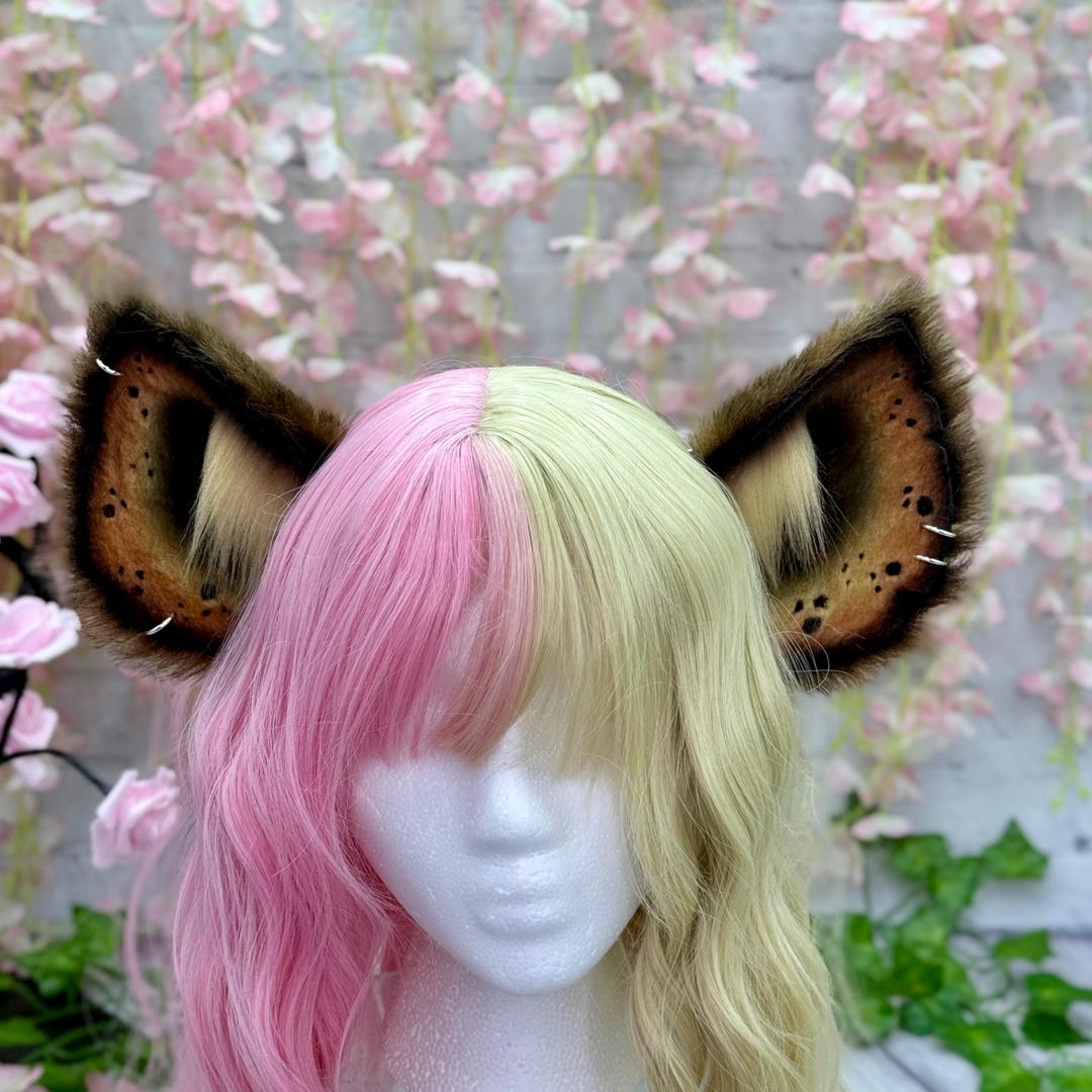 Realistic Hyena Ear Headband: Faux Fur Wild Dog Cosplay Costume Ears - Etsy