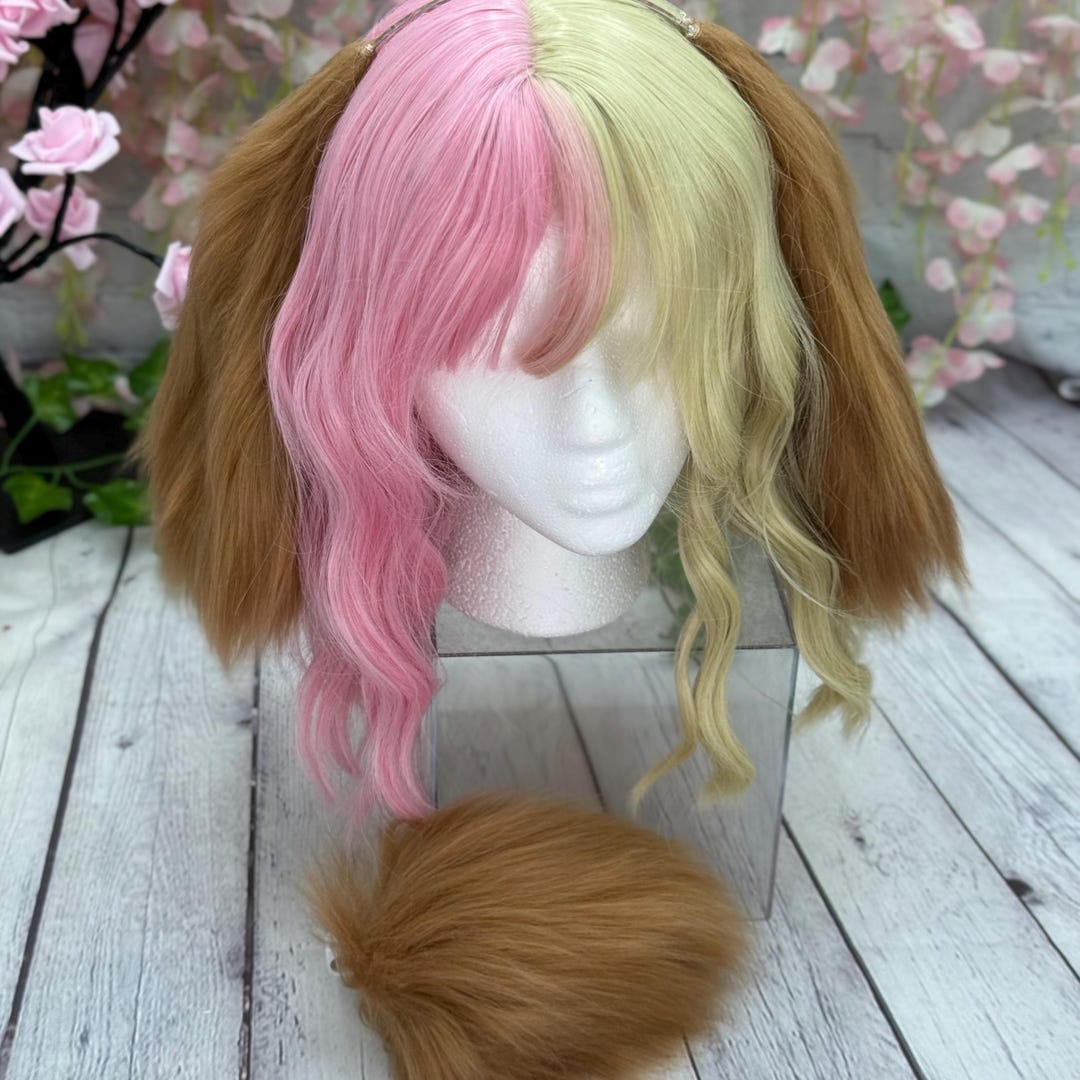 Second Chance Premade Brown Lop Bunny Ears With Bunny Tail Rabbit ...