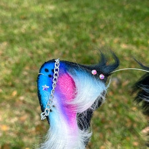 Galaxy Themed Cat Ears Headband Nekomimi Outer Space Themed Cat Cosplay ...