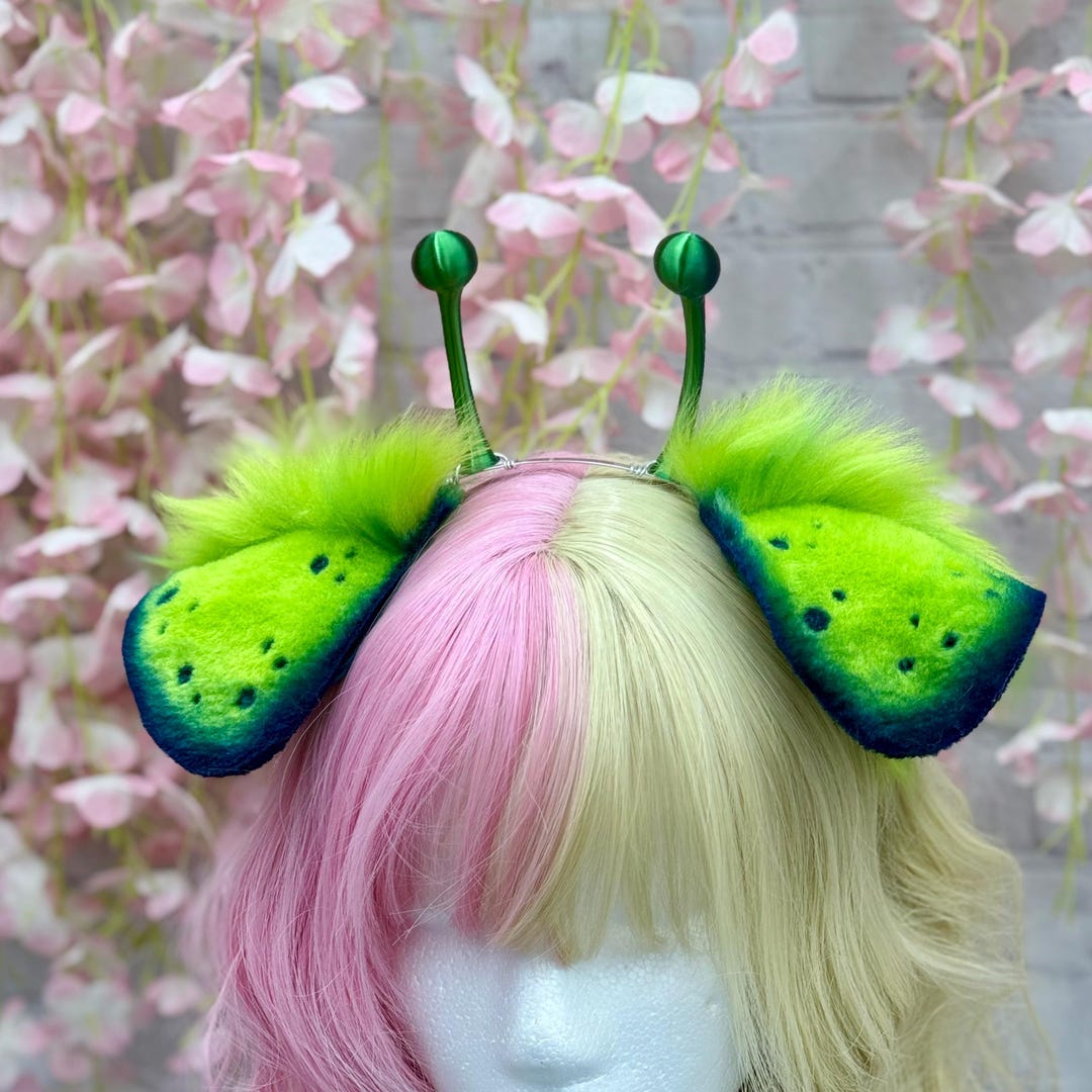 Alien Puppy Ears Headband: Green & Blue Kemonomimi Dog Ears With ...