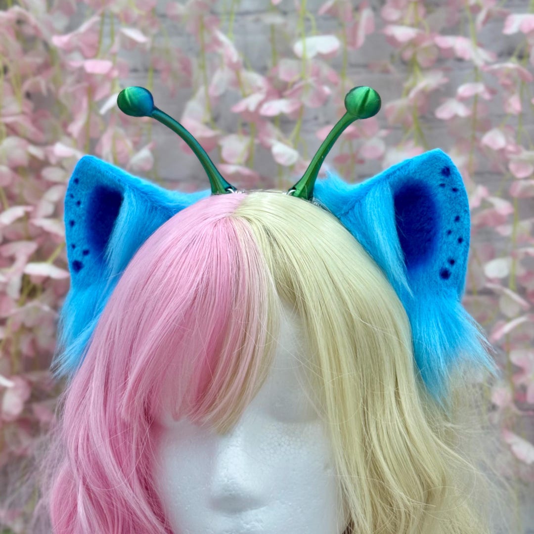 Alien Cat Ears Headband Alien Kemonomimi Cat Ears Alien Antenna ...