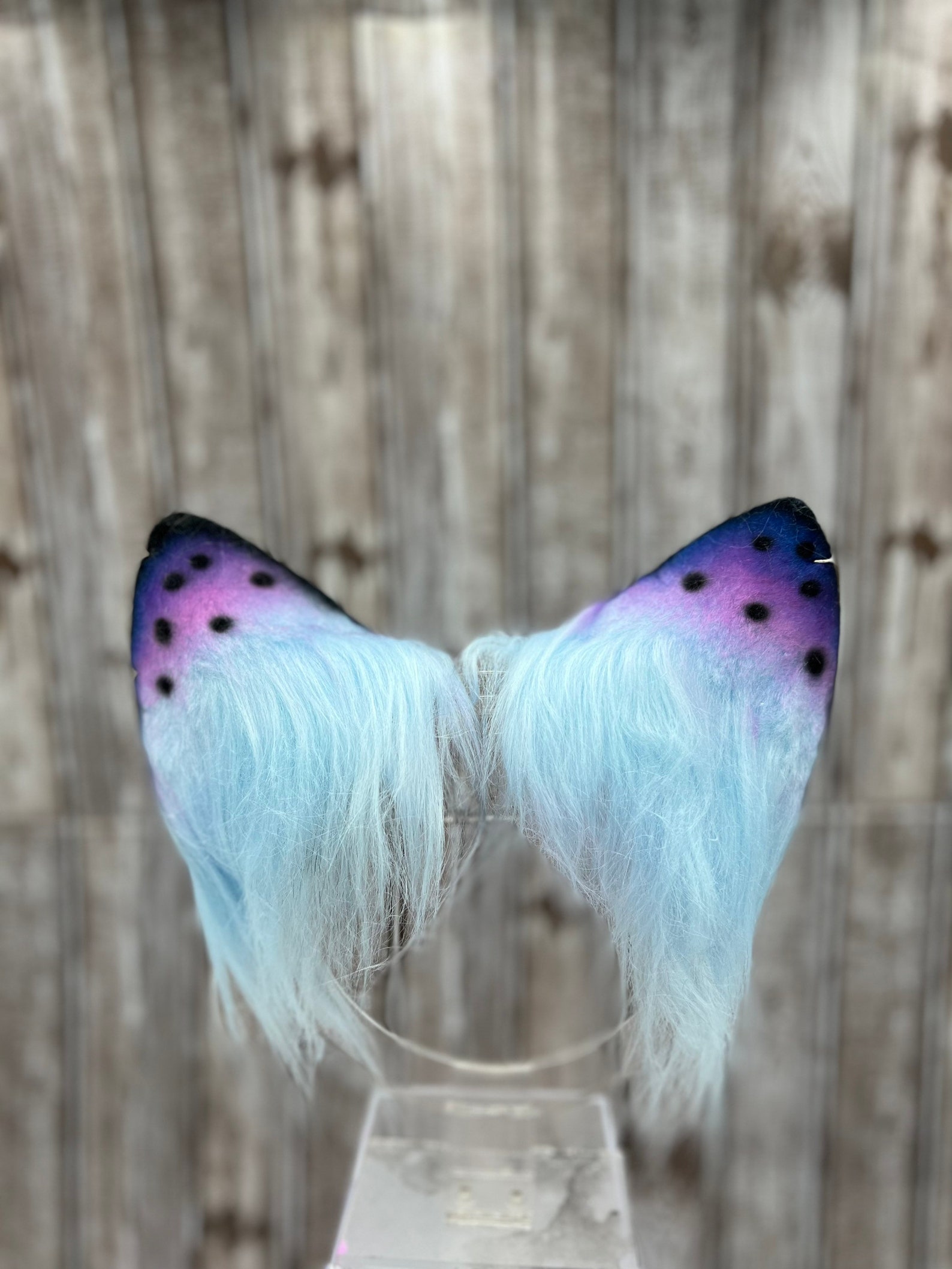 Space Galaxy Wolf Husky Fox Ears Cosplay Faux Fur Celestial - Etsy