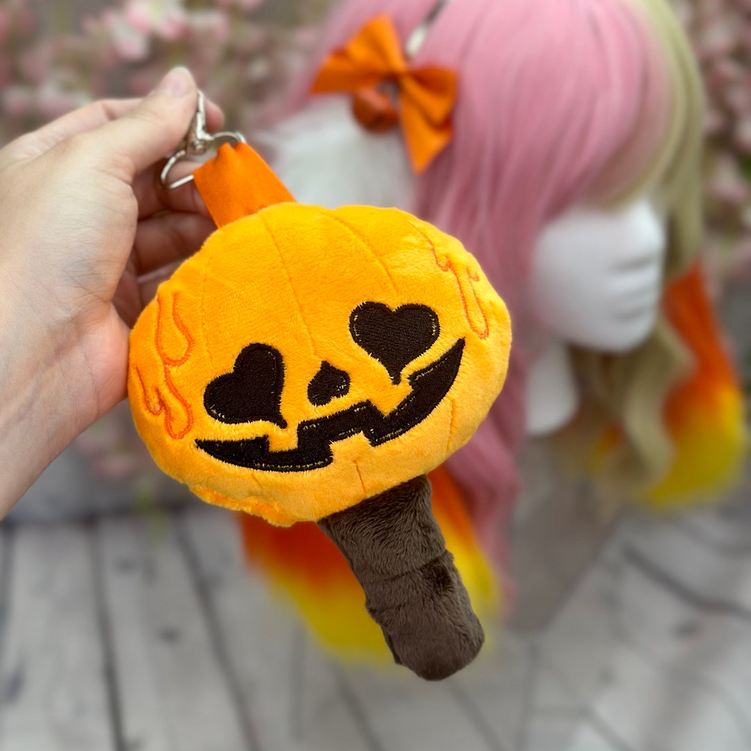 Premade Pumpkin Cake Pop Keychain Plush Scented Pumpkin Spice Plushie ...