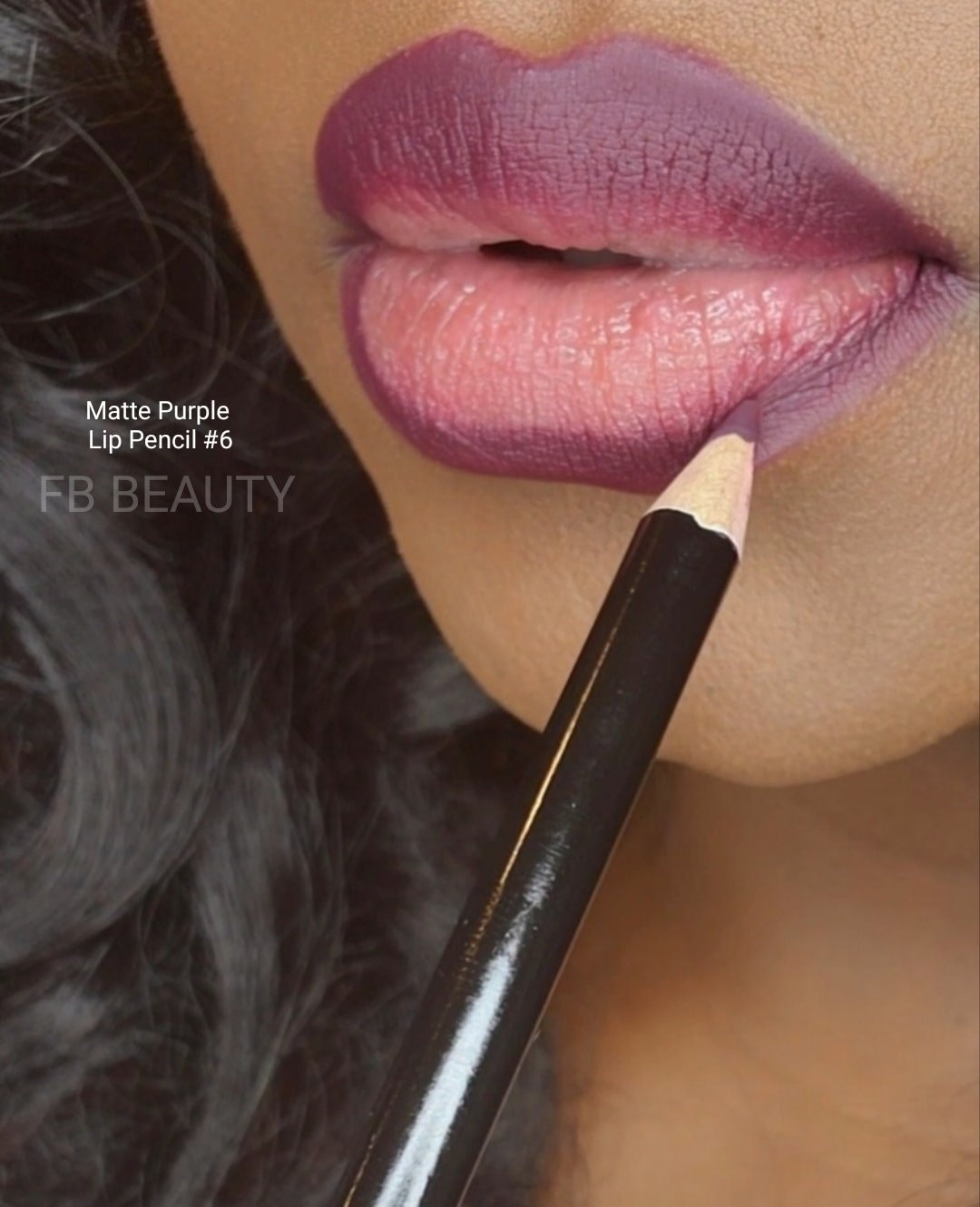 Matte Purple Lip Liner / Lip Pencil #6 Moisturizing and Long Lasting ...