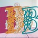 Layered Letter B SVG, Floral Alphabet DXF, Letters 3D, Paper/laser Cut ...