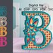 Layered Letter B SVG, Floral Alphabet DXF, Letters 3D, Paper/laser Cut ...
