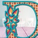 Layered Letter D SVG, Floral Alphabet DXF, Letters 3D, Paper/laser Cut ...