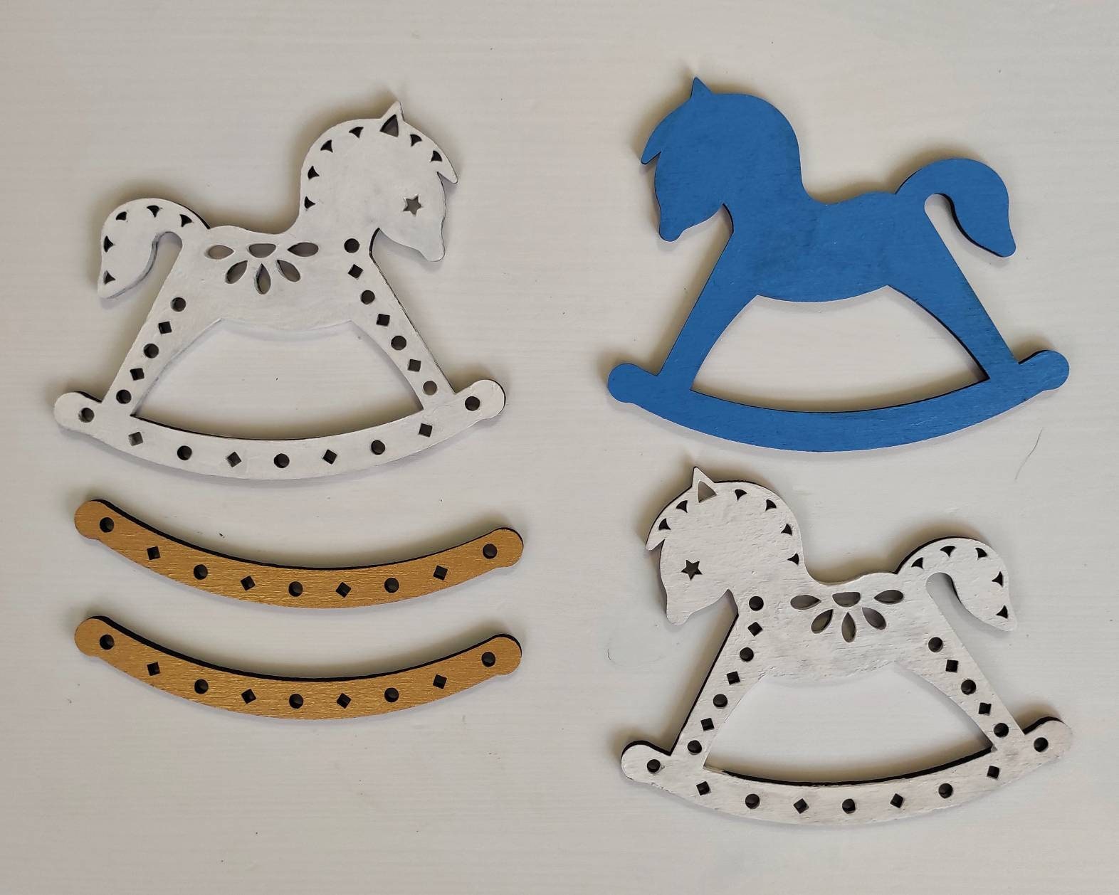 Layered Rocking Horse SVG, Plywood Toy DXF, Baby Room Decor AI, Room ...