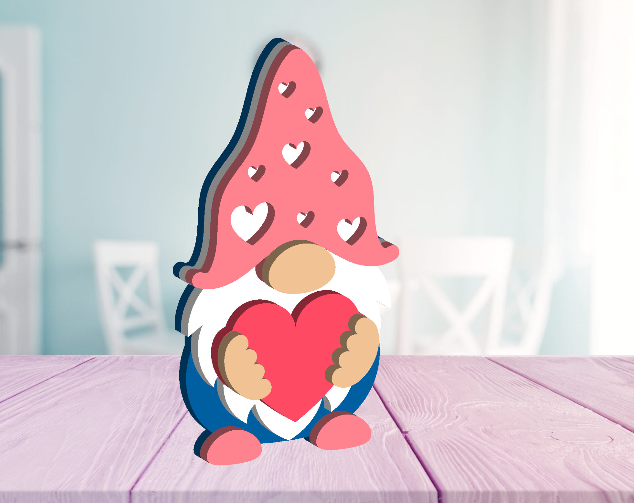 Valentine's Gnome Bundle SVG, Love Gnome Sign, Layered Gnomes ...