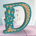 Layered Letter D SVG, Floral Alphabet DXF, Letters 3D, Paper/laser Cut ...