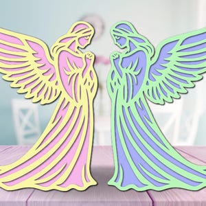 Angel SVG, Laser Cut File, for Glowforge, Cricut, Xtool, Cnc, Digital ...