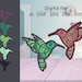 Layered Hummingbird SVG, 3D Colibri DXF, Laser Cut File, for Glowforge ...