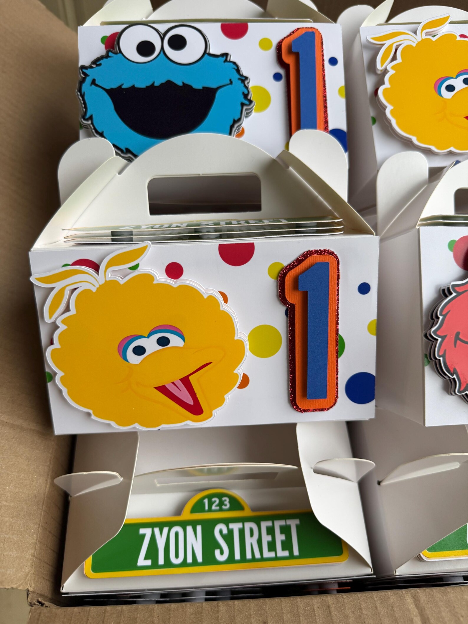 Sesame Street - Inspired Gable Boxes - Goodie Boxes - Etsy