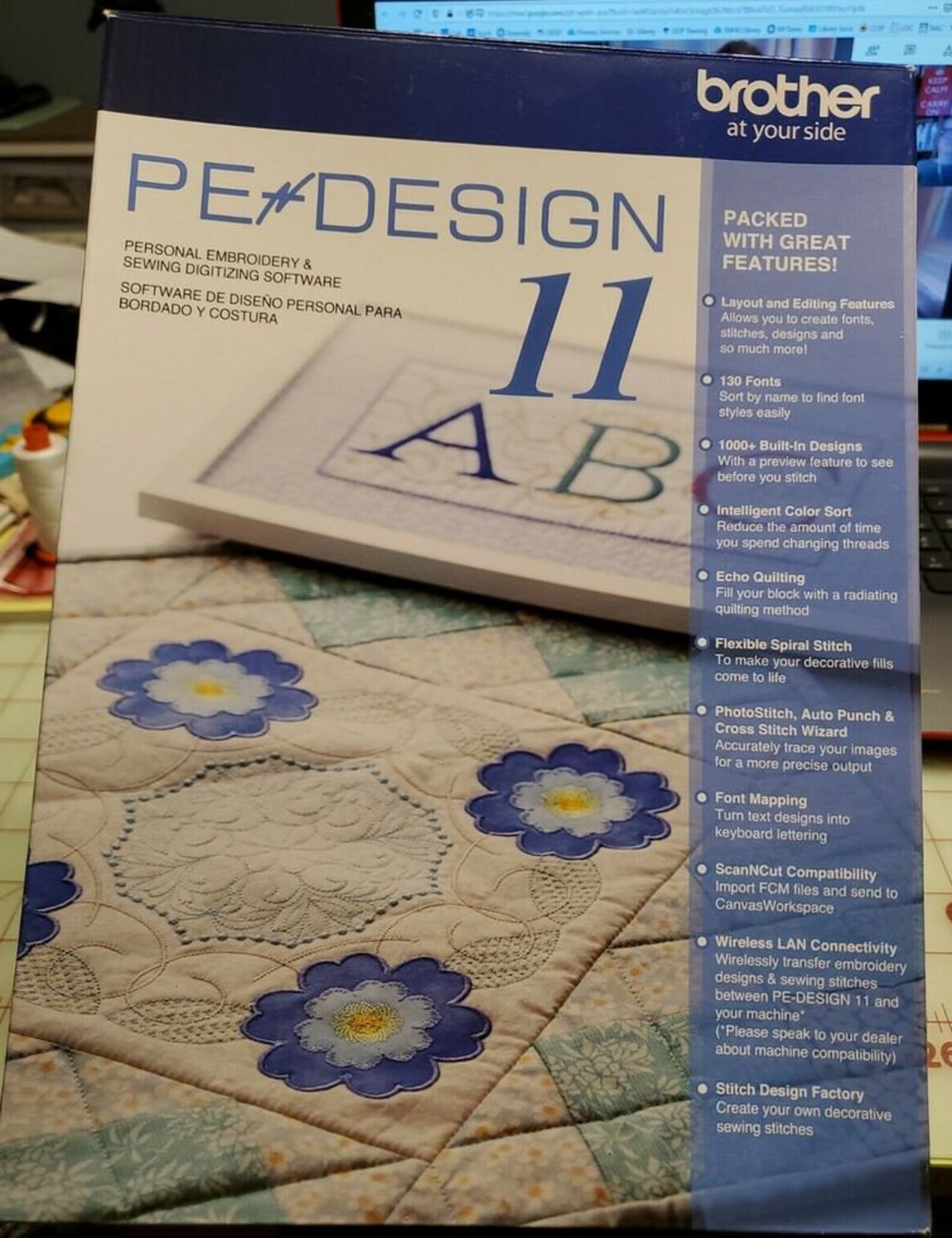 Brother pe design 11 Embroidery machine software email | Etsy