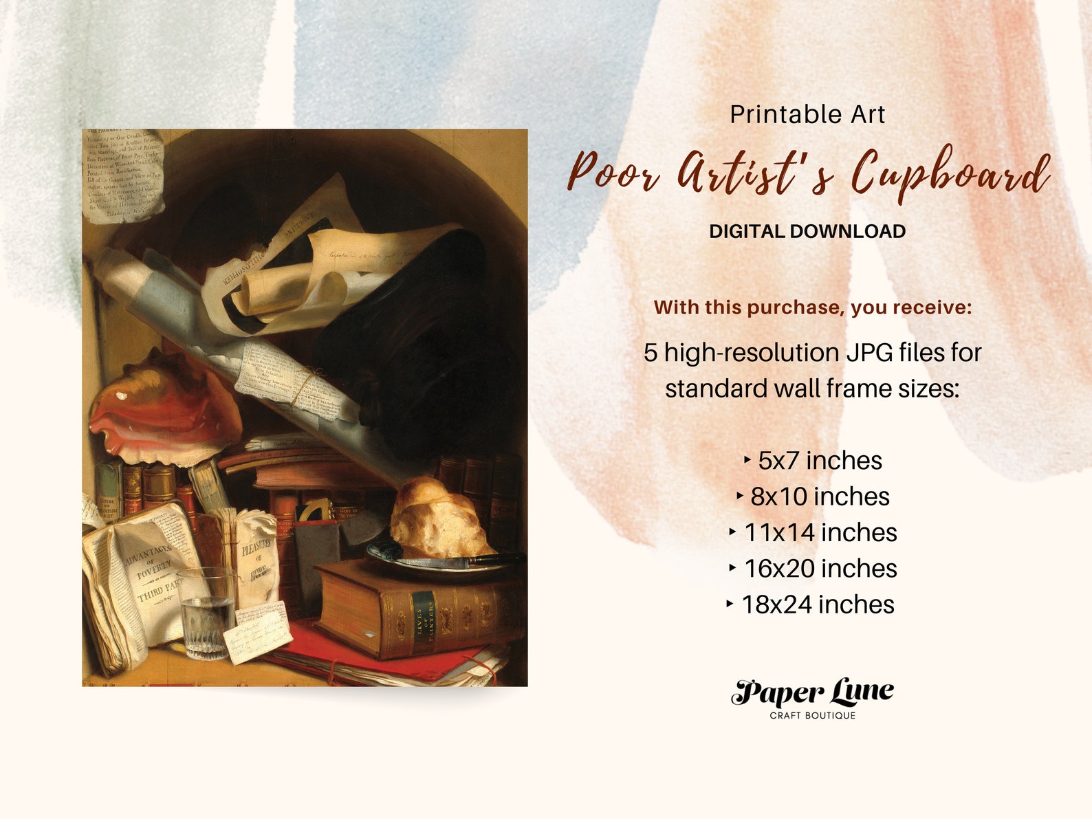 Vintage Dark Academia Digital Download Printable Wall Art, Chaotic ...