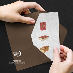 Printable Postcard Set of 10 Mini Print 4X6'' Digital Download Fall ...