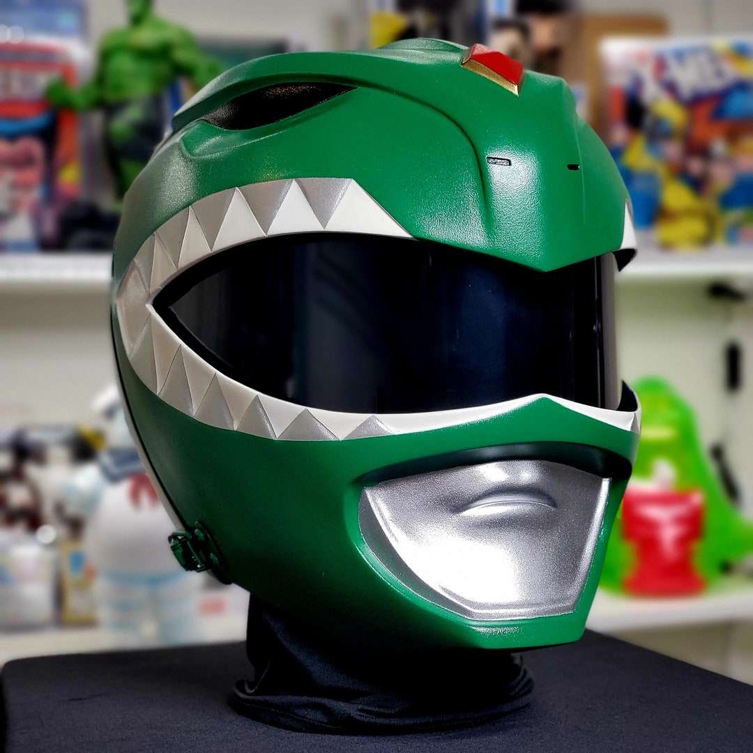 Wearable Green Power Ranger Helmet With Fans and Visor - Etsy