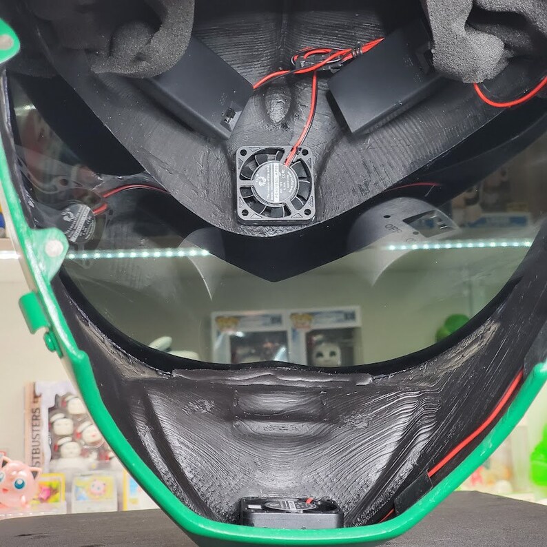 Wearable Green Power Ranger Helmet With Fans and Visor - Etsy