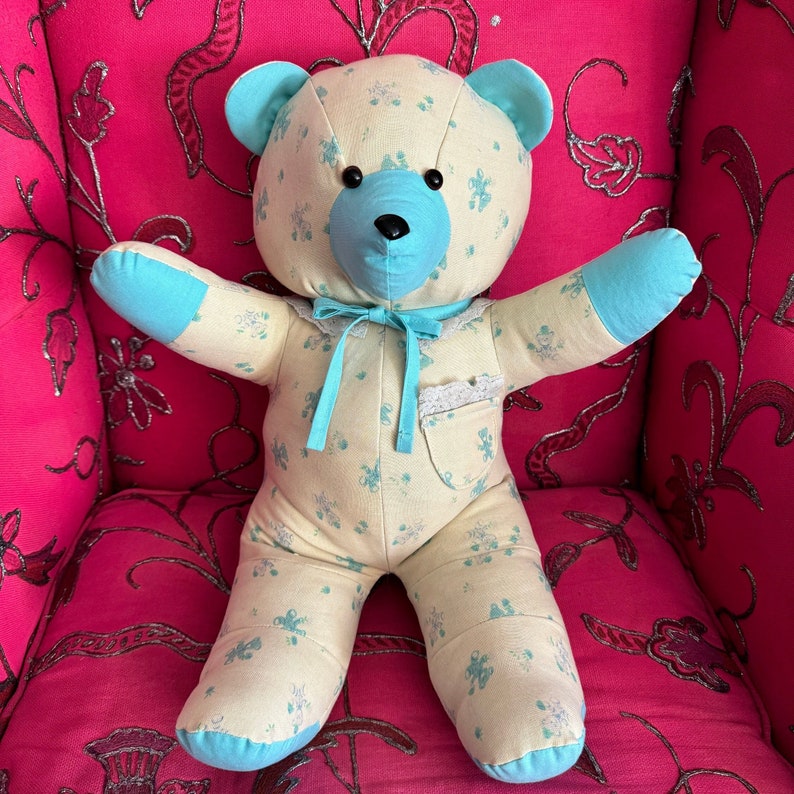 Custom Memory Bear, Connection Bear - Handmade Keepsake From Loved Ones ...
