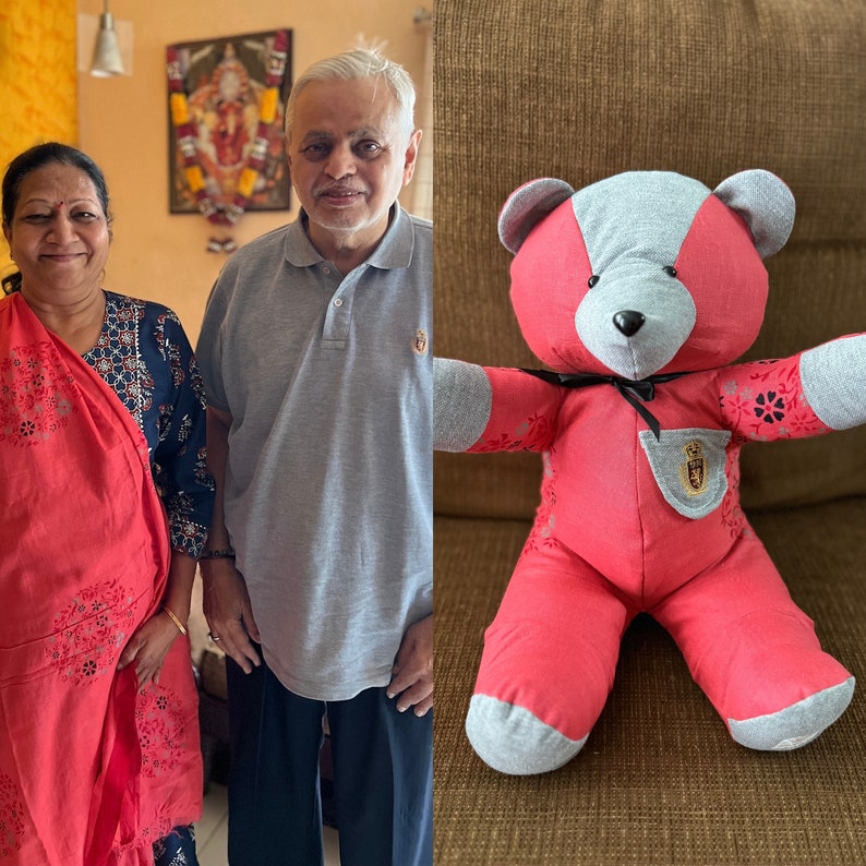 Custom Memory Bear, Connection Bear - Handmade Keepsake From Loved Ones ...