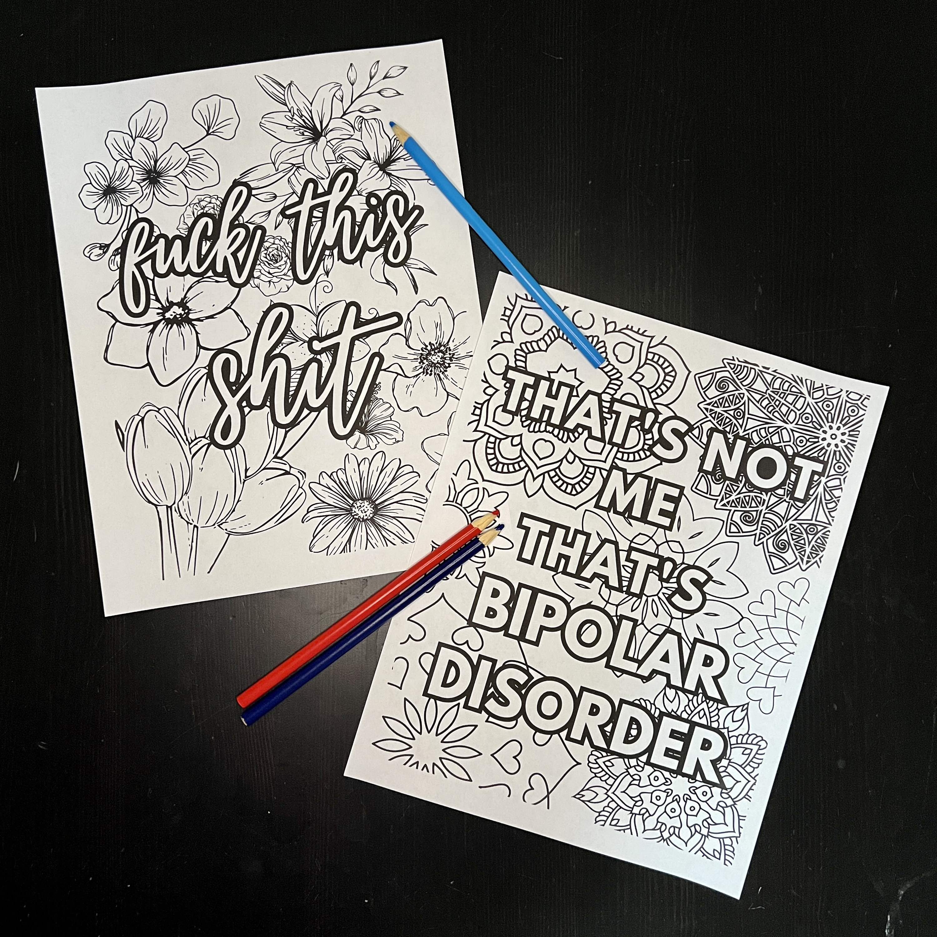 Bipolar Disorder Awareness Coloring Page: Mental Health (instant ...