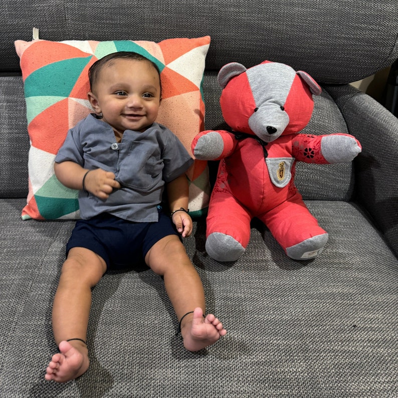 Custom Memory Bear, Connection Bear - Handmade Keepsake From Loved Ones ...