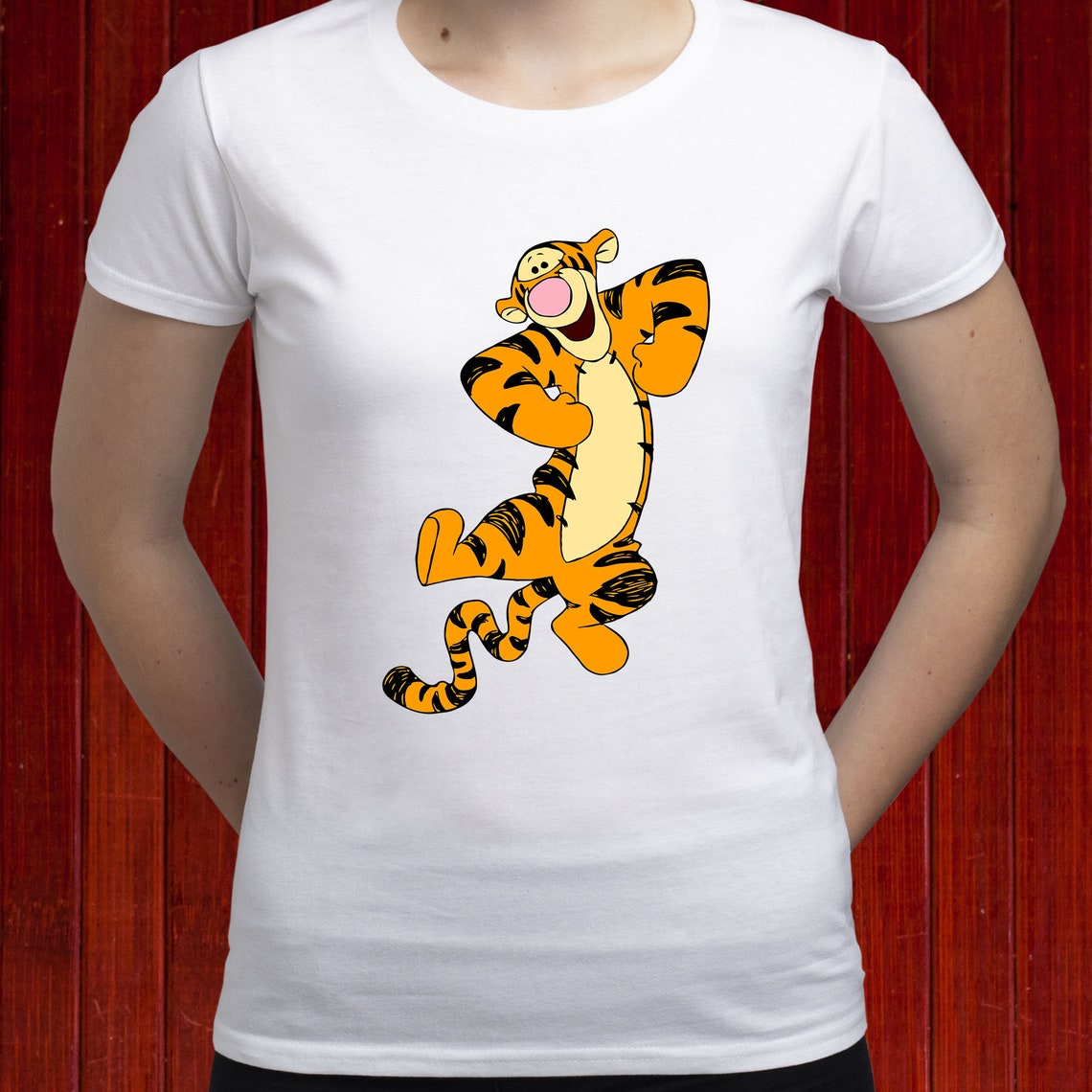 Tigger dancing shirt/ Happy Tigger t-shirt/ Tigger jumping t | Etsy