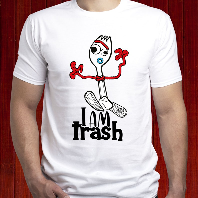 I Am Trash T-shirt/ Forky T Shirt/ Spork Tshirt/ Spoon Fork - Etsy