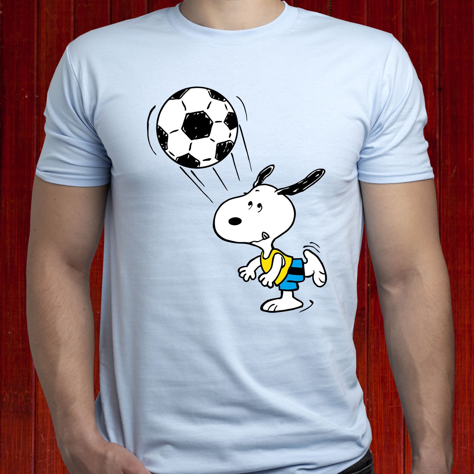 Snoopy Football Player Tshirt; Snoopy Shirt; Snoopy Playing Football T ...
