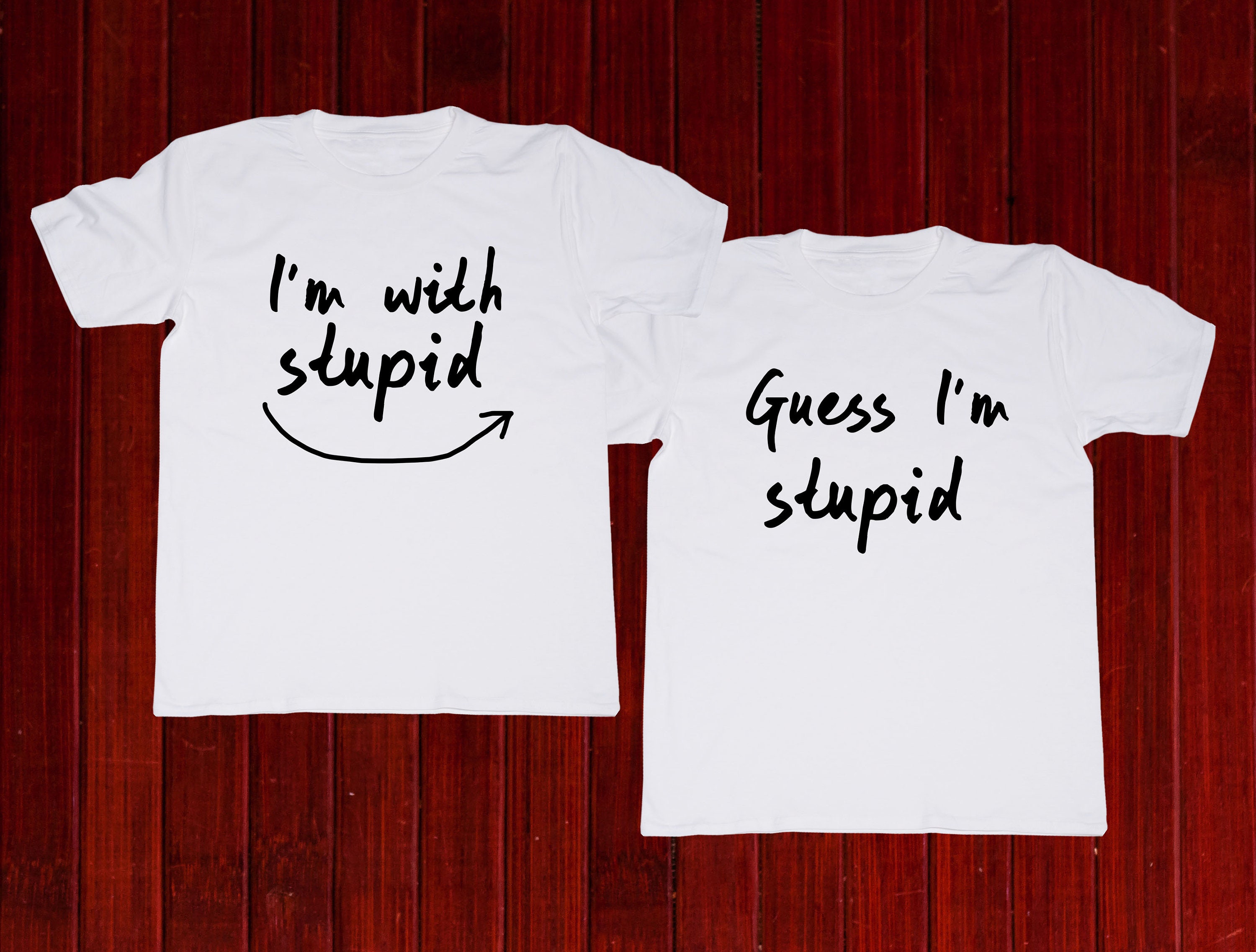 I'm With Stupid and Guess I'm Stupid Matching | Etsy