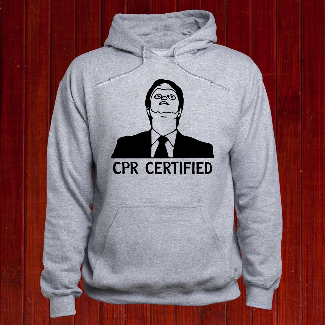 CPR Certified Hoodie/ Dwight Schrute Hoody/ First Aid Sweatshirt/ the ...