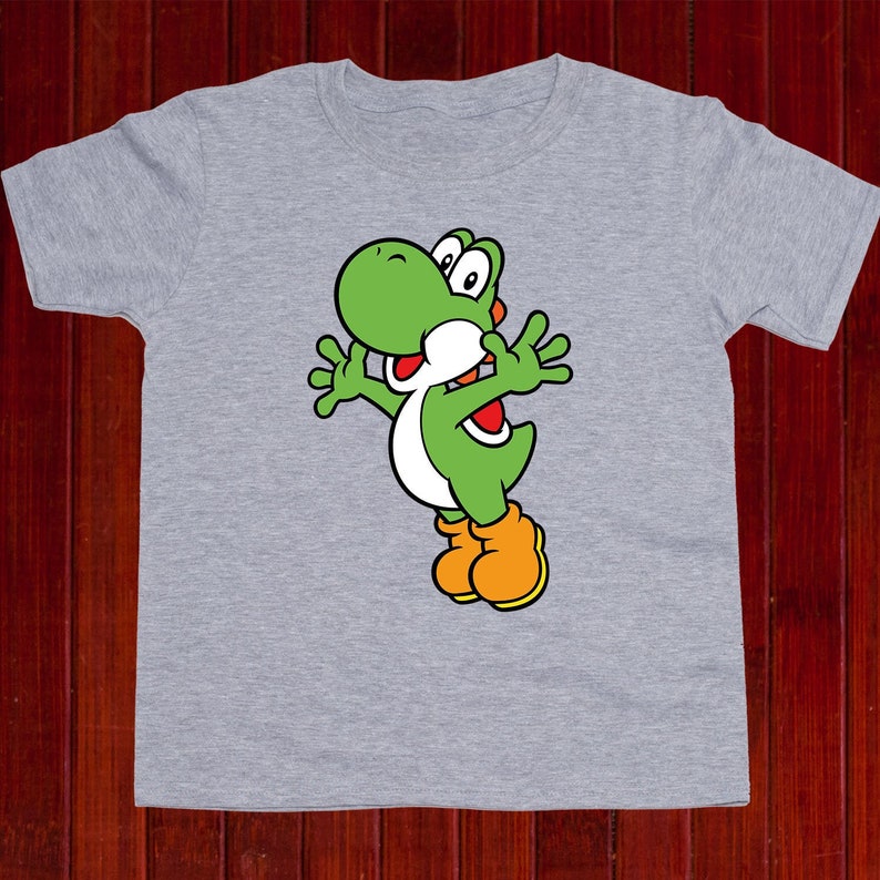 Yoshi Shirt/ Super Mario Kids Tshirt/ Dinosaur Yoshi T-shirt - Etsy