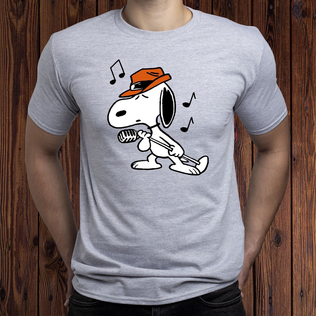 Snoopy Singer Shirt/ Snoopy Sing Tshirt/ Snoopy Jazz Singer T-shirt ...