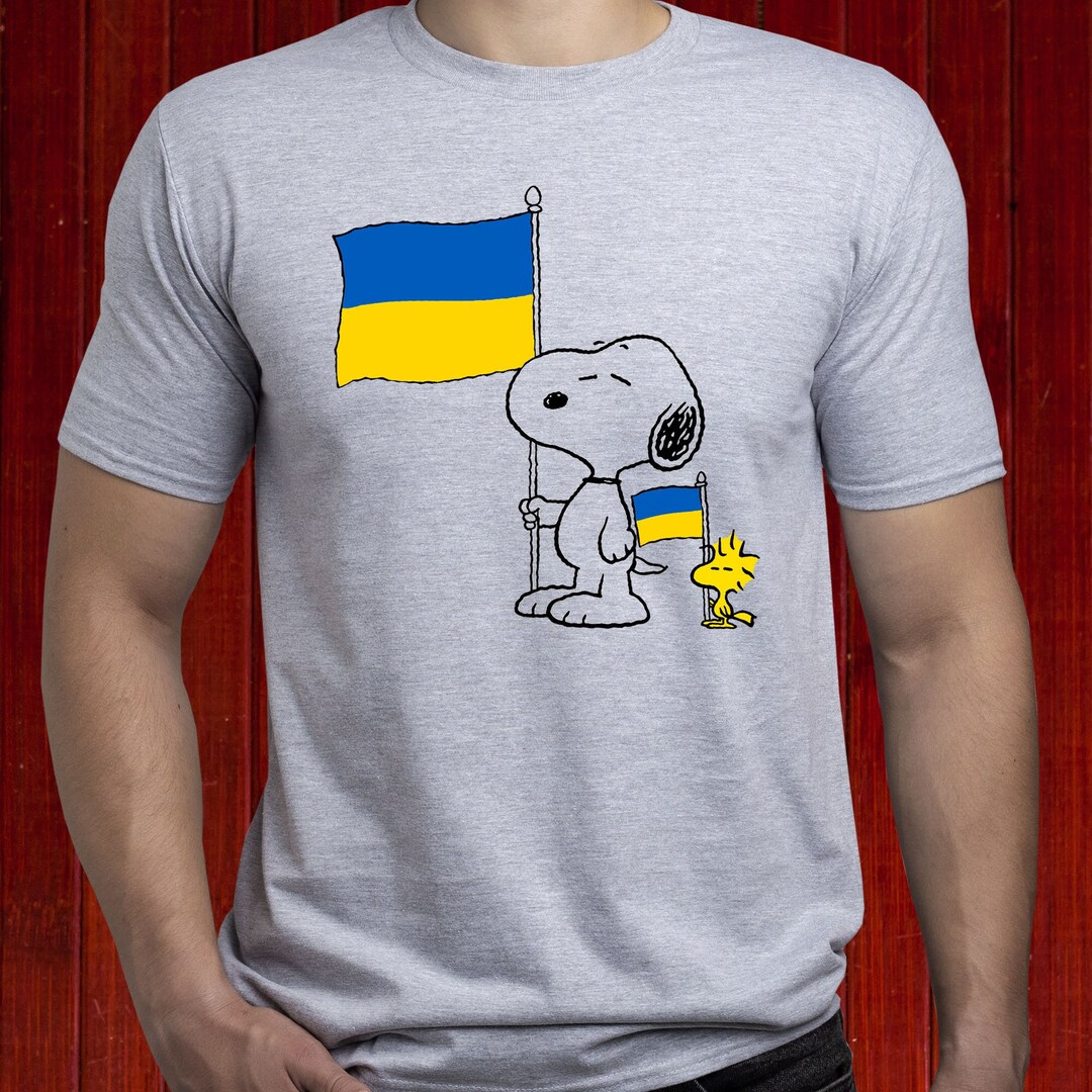 Ukraine Support Shirt/ Snoopy Ukraine Flag Tshirt/ Snoopy and Woodstock ...