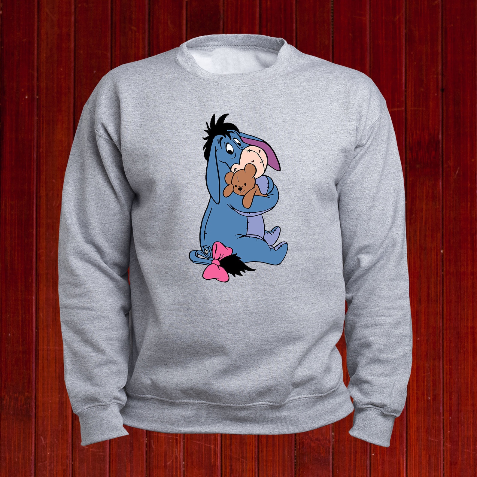 Cute Eeyore Sweatshirt; Eeyore Playing Hoodie; Eeyore Pullover; Teddy ...