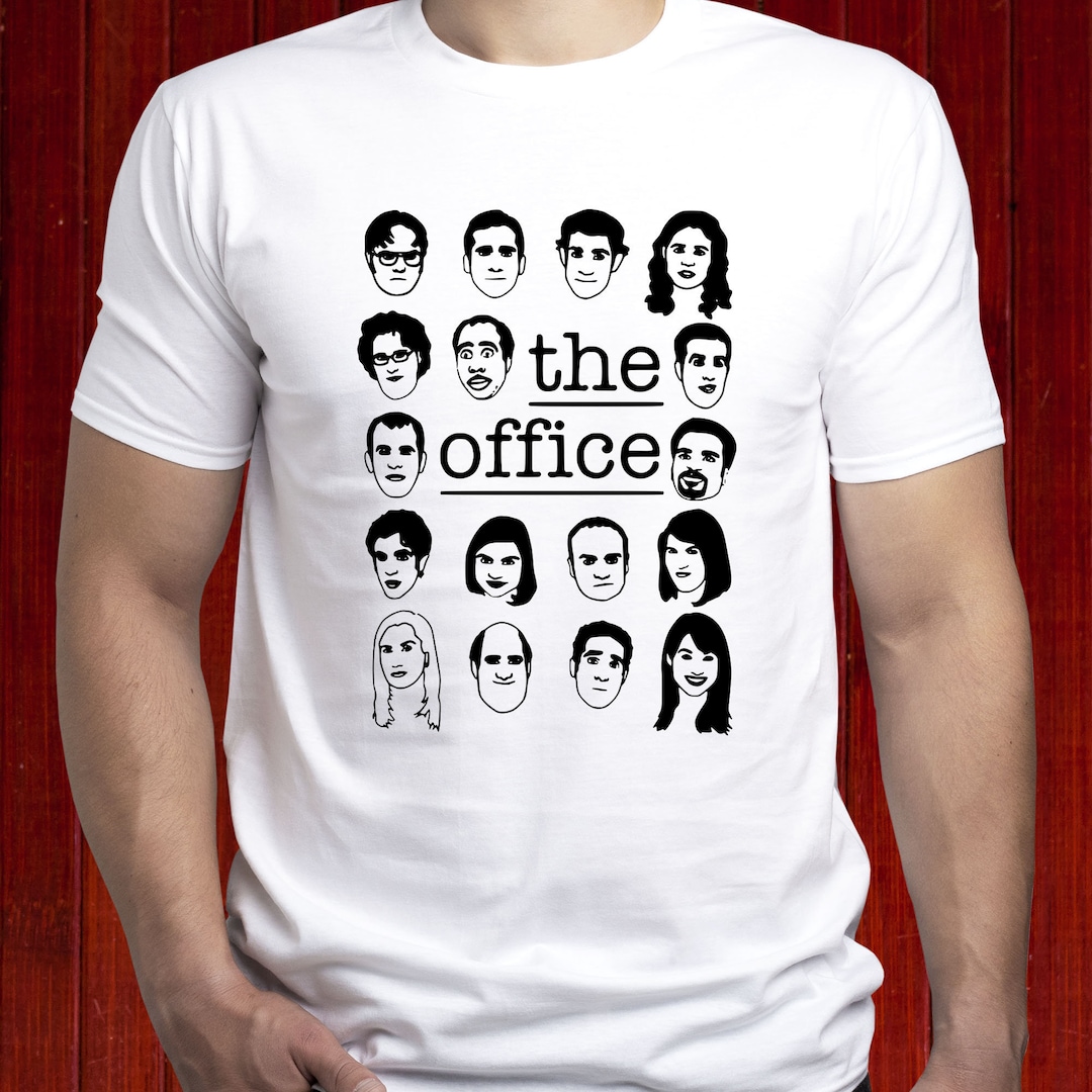 The Office Characters T-shirt/ the Office Cast T Shirt/ Dunder Mifflin ...