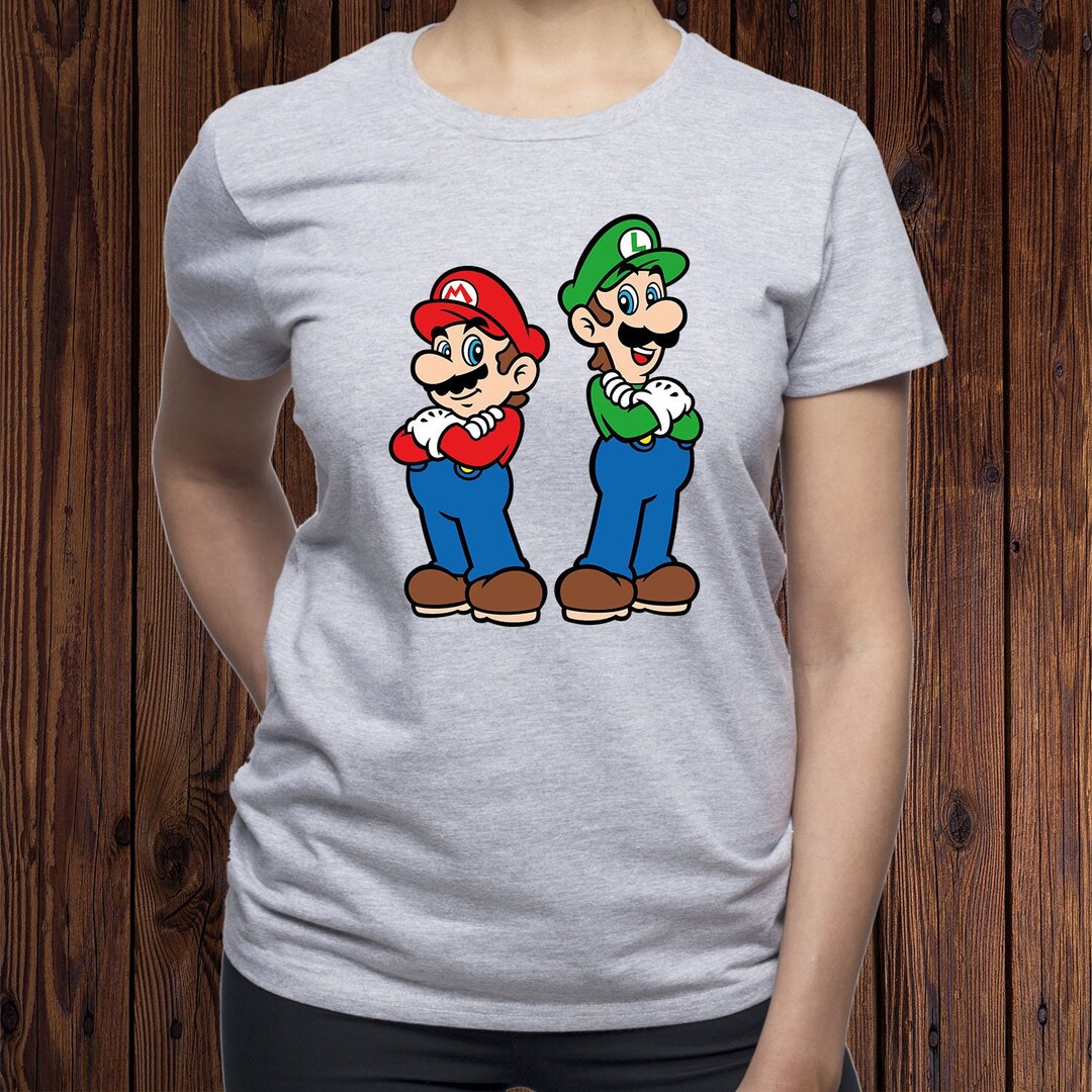 Mario and Luigi T-shirt/ Super Mario T Shirt/ Mario Tshirt/ Super Smash ...