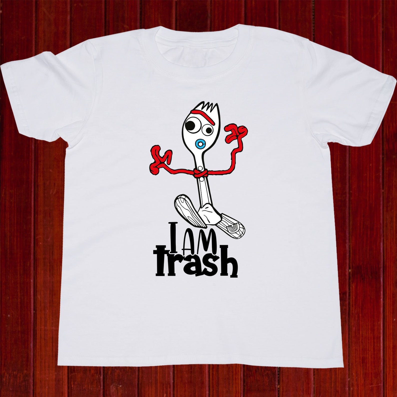I Am Trash T-shirt/ Forky T Shirt/ Spork Tshirt/ Spoon Fork - Etsy