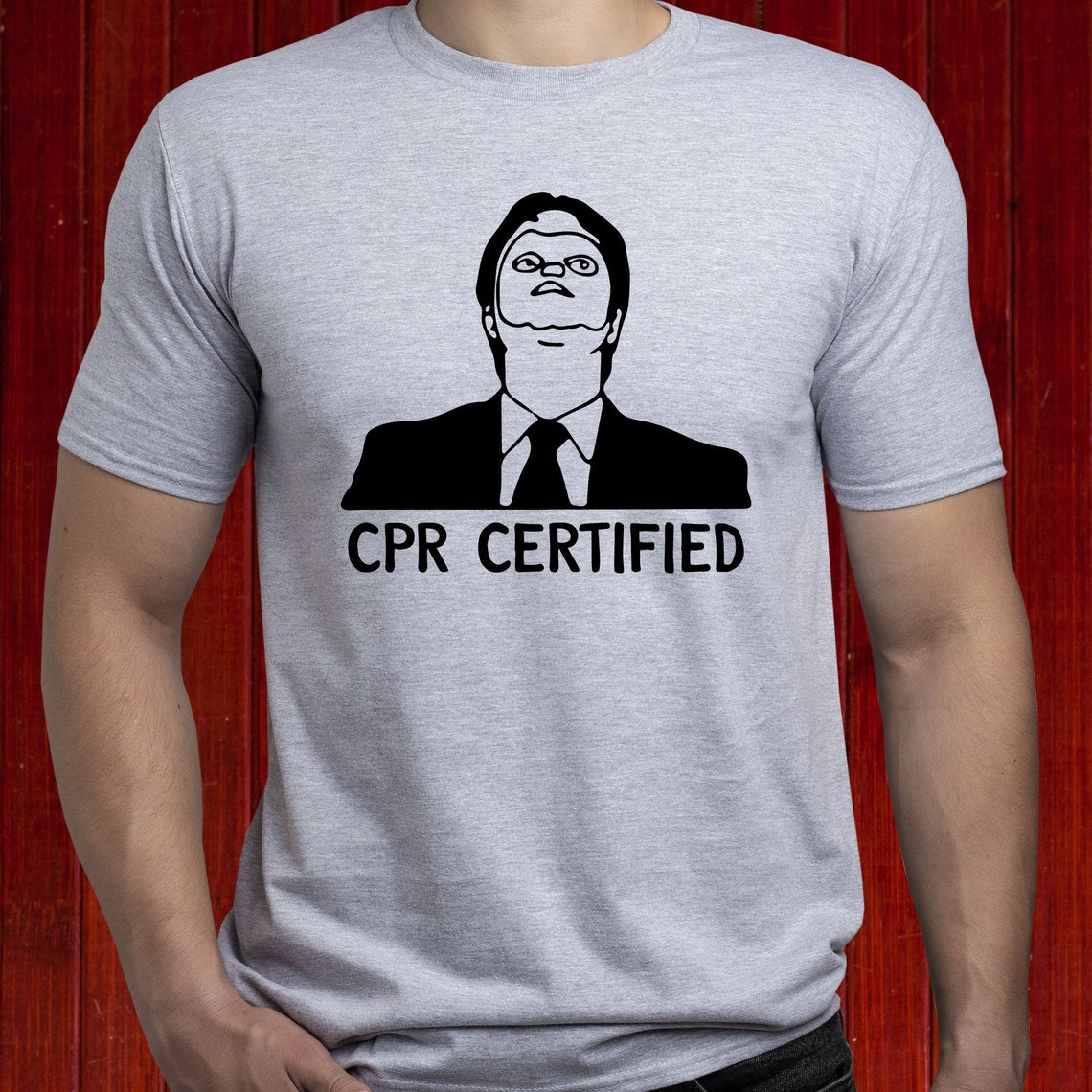 CPR certified t-shirt/ Dwight Schrute t shirt/ First Aid | Etsy