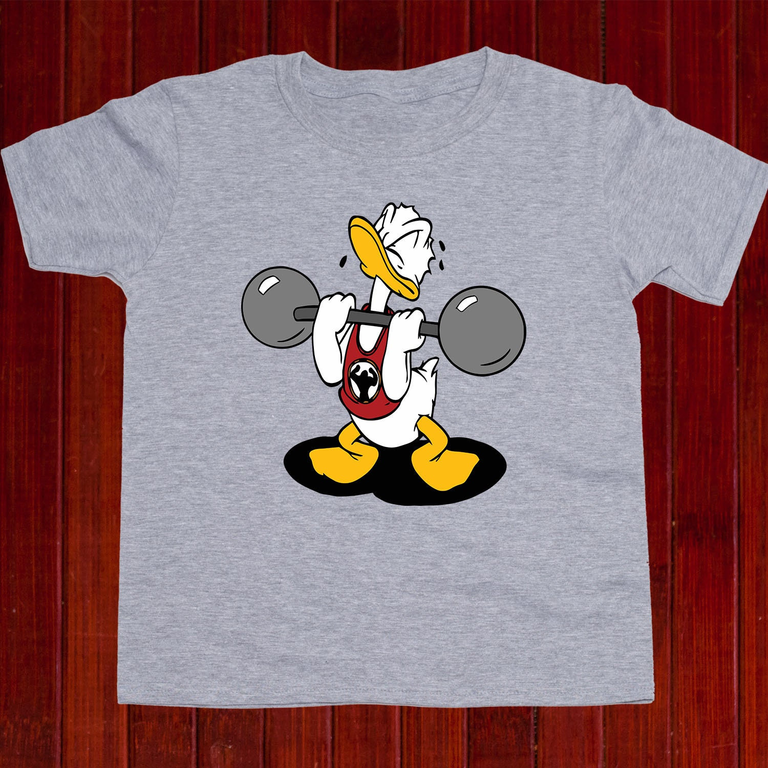 Donald Lifting T-shirt/ Donald Workout T Shirt/ Donald Duck - Etsy