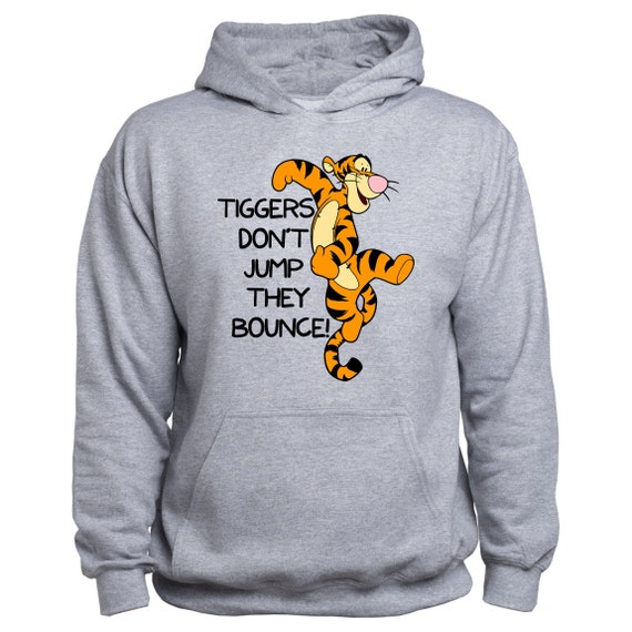 Tigger Kids Hoodie Winnie the Pooh Tigger Quote Youth Jumper - Etsy