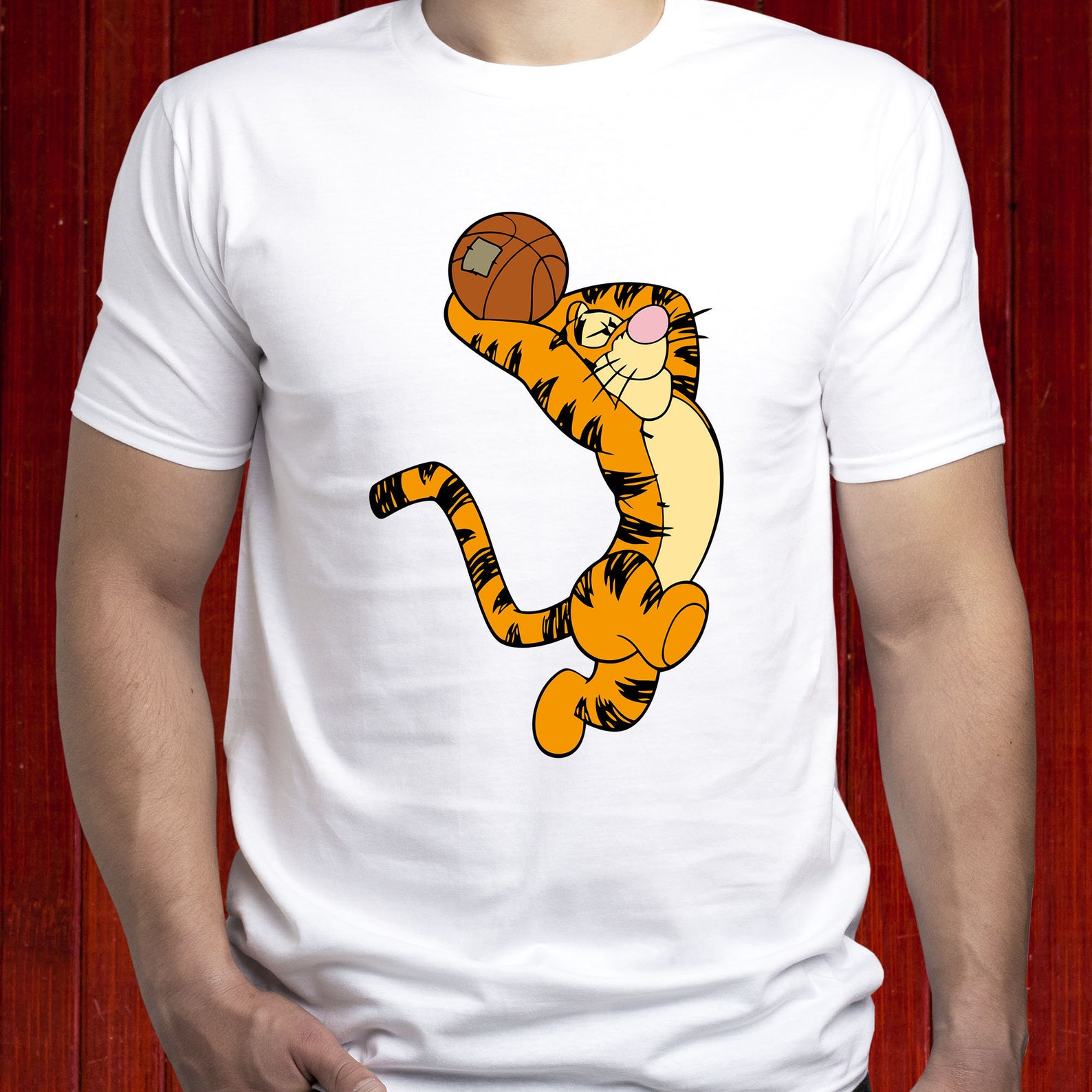 Tigger dunking t-shirt Basketball Tigger t shirt Tigger | Etsy