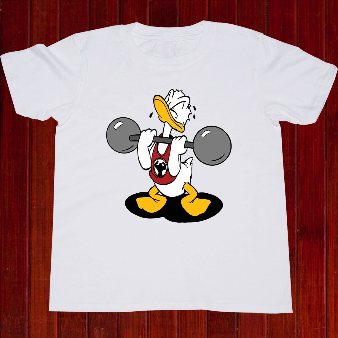 Donald Lifting T-shirt/ Donald Workout T Shirt/ Donald Duck - Etsy