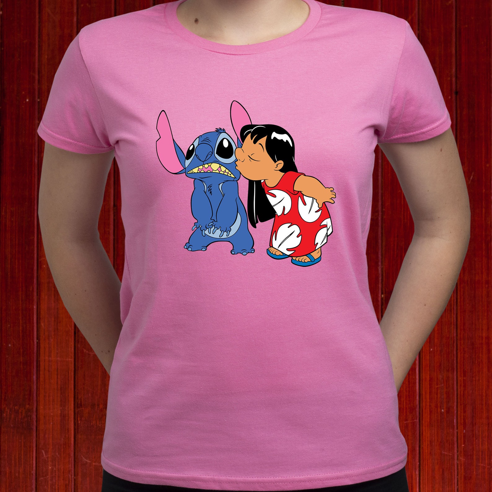 Lilo kiss Stitch t-shirt/ Lilo and Stitch t shirt/ Lilo Love | Etsy