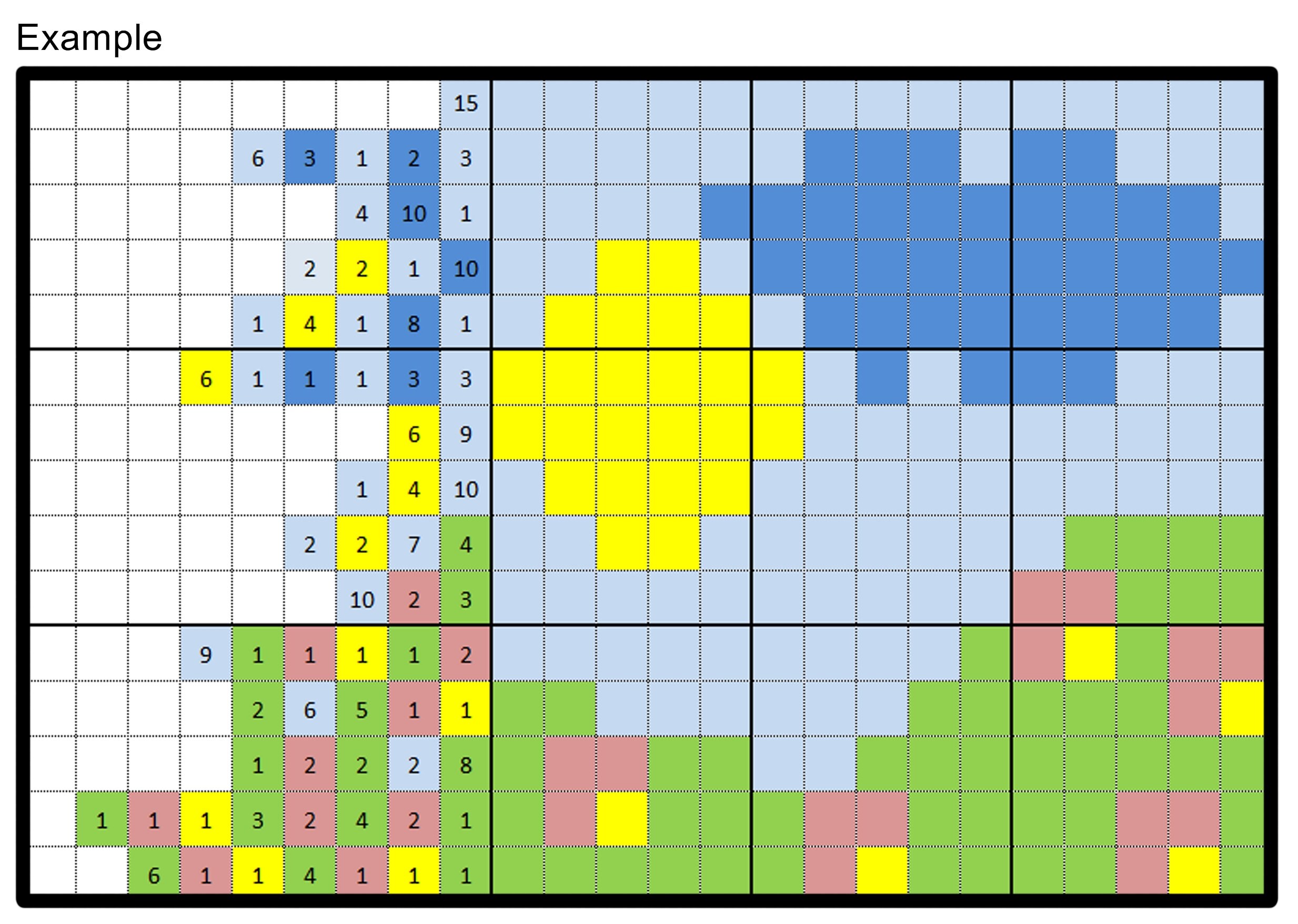 Printable Japanese Puzzle - Paint by Numbers Pixel Art Coloring Book ...